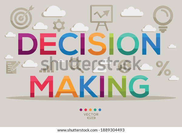 Creative Decision Making Banner Word Icons Stock Vector (Royalty Free ...