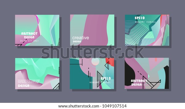 Creative Design Cards Banners Brochures Flyers Stock Vector (Royalty ...