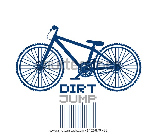 Creative Design Dirt Jump Bicycle Stock Vector (Royalty Free ...