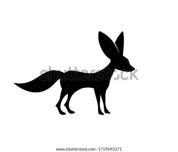 Creative Design Fennec Flat Illustration Stock Vector (Royalty Free ...