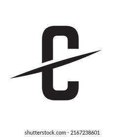 Creative Design Letter C Cut Vector Stock Vector (Royalty Free ...