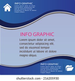 Creative Design Modern Blue Text Box Stock Vector (Royalty Free ...