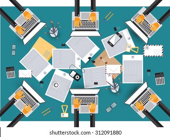 Creative Design Office Work Web Design Stock Vector (Royalty Free ...