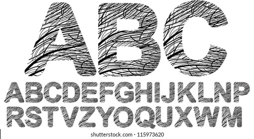 Creative Design Ornamented Letters Vector Stock Vector (Royalty Free ...