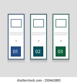 Creative Design Template Number Banners Stock Vector (Royalty Free ...