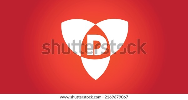 Creative Design White D Letter Creative Stock Vector (Royalty Free ...