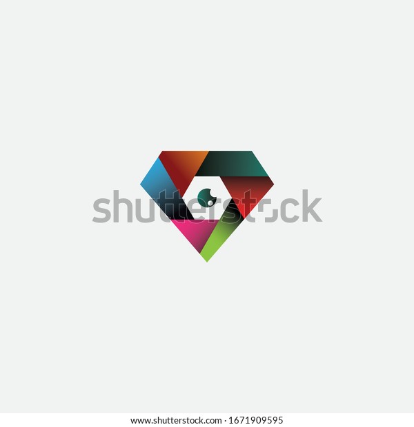 Creative Diamond Shape Logo Design Stock Vector (Royalty Free ...
