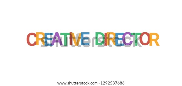 Creative Director Word Concept Colorful Creative Stock Vector (Royalty ...