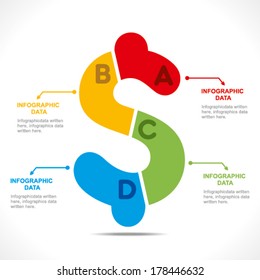 Creative Dollar Currency Symbol Infographics Background Stock Vector ...