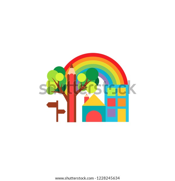 Creative Education Logo Design Stock Vector (Royalty Free) 1228245634 ...