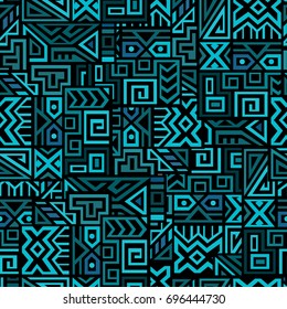 Creative Ethnic Style Square Seamless Pattern Stock Vector (Royalty Free) 700808359 | Shutterstock