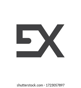 Creative Ex Letter Logo Design Stock Vector (Royalty Free) 1723057897 ...
