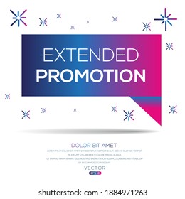 Creative Extended Promotion Text Written Speech Stock Vector (Royalty ...