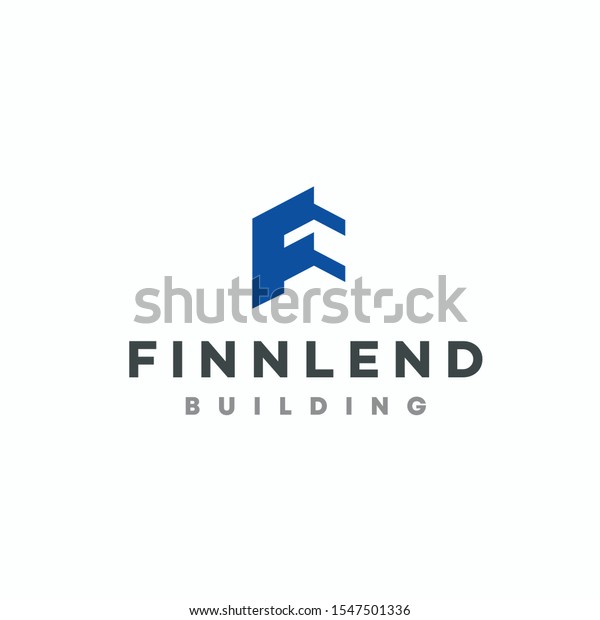 Creative F Letter Construction Logo Design Stock Vector (Royalty Free ...