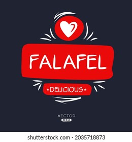 Creative Falafel Logo Template Falafel Sticker: vetor stock (livre de ...