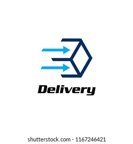 Creative Fast Delivery Logo Design Concept Stock Vector (Royalty Free ...