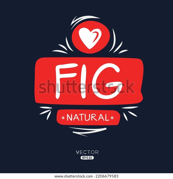 Creative Fig Fruit Drink Fig Sticker Stock Vector (Royalty Free ...