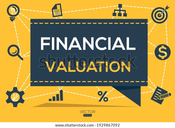 Creative Financial Valuation Banner Word Icon Stock Vector (Royalty ...