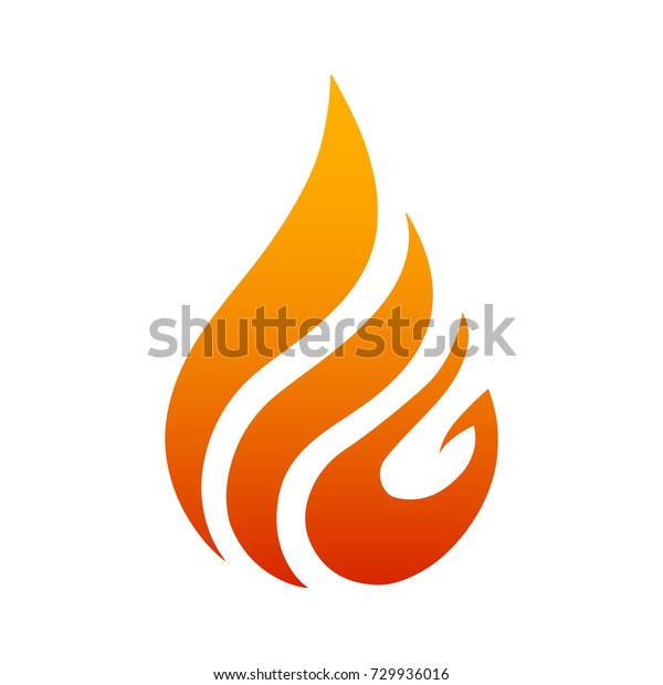 Creative Fire Logo Tongues Flame Icon Stock Vector (Royalty Free) 729936016