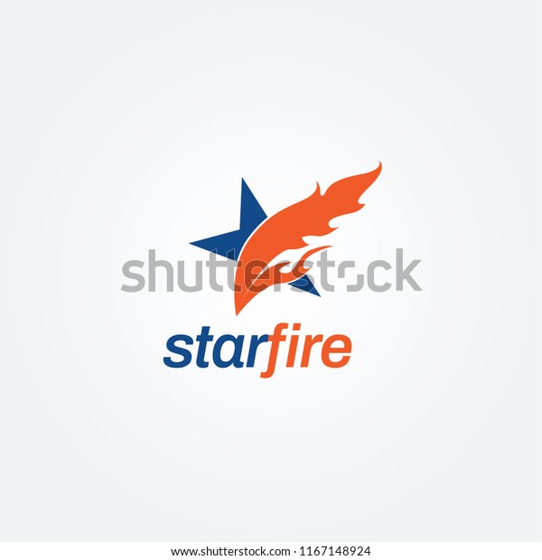 Creative Fire Star Logo Sign Symbol Stock Vector (Royalty Free ...