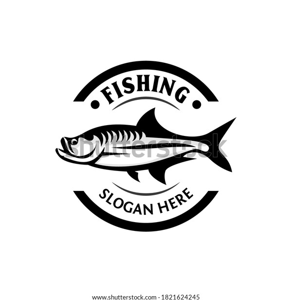 Creative Fish Logo Design Fishing Logo Stock Vector (Royalty Free ...