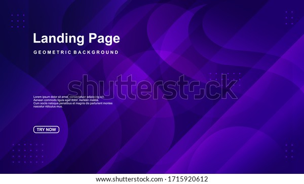 Creative Geometric Background Trendy Gradient Shapes Stock Vector ...