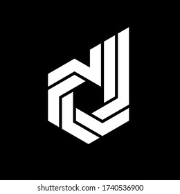 Creative Geometric Letter D Logo Stock Vector (Royalty Free) 1740536900 ...