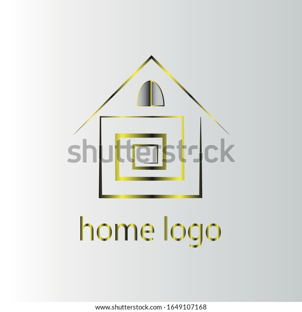 Creative Gold House Logo Templatehouse Logo Stock Vector (Royalty Free ...