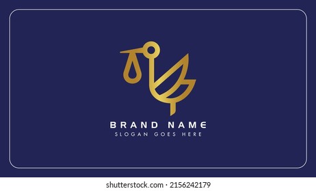 42 Gold stork logo template Images, Stock Photos & Vectors | Shutterstock