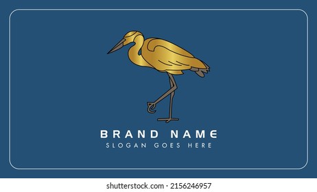 42 Gold stork logo template Images, Stock Photos & Vectors | Shutterstock