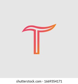 Letter T Graduation Hat Education Logo Stock Vector (Royalty Free ...