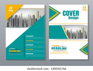 Creative Green Book Cover Design Stock Vector (Royalty Free) 1305501766 ...