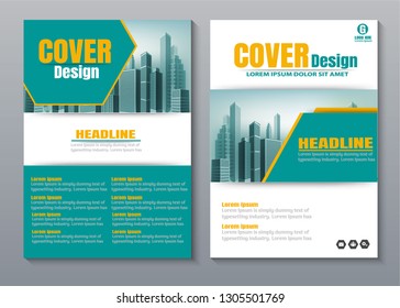 Creative Green Book Cover Design Stock Vector (Royalty Free) 1305501769 ...