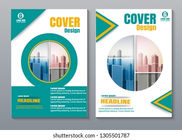 Creative Green Book Cover Design Stock Vector (Royalty Free) 1305501787 ...