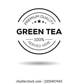Creative Green Tea Drink Green Tea Stock Vector (Royalty Free ...
