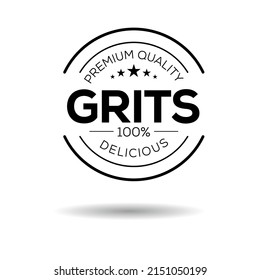 Creative Grits Logo Grits Sticker Vector Stock Vector (Royalty Free ...