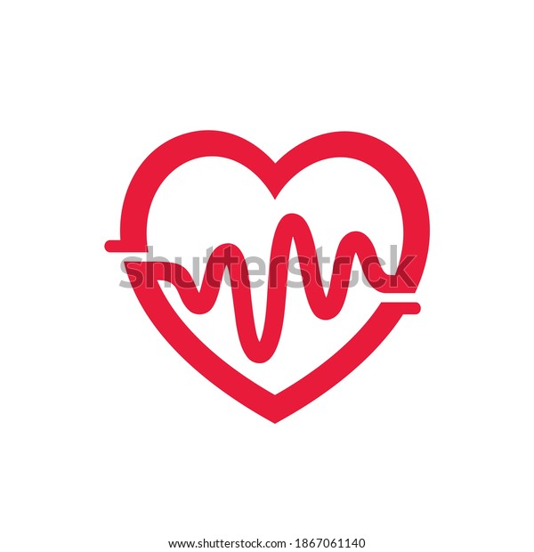 Creative Heart Beat Logo Concept Stock Vector (Royalty Free) 1867061140 ...