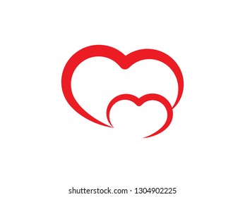 Creative Heart Symbol Vector Stock Vector (Royalty Free) 1304902225 ...