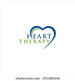 Creative Heart Therapy Logo Design Vector Stock Vector (Royalty Free ...