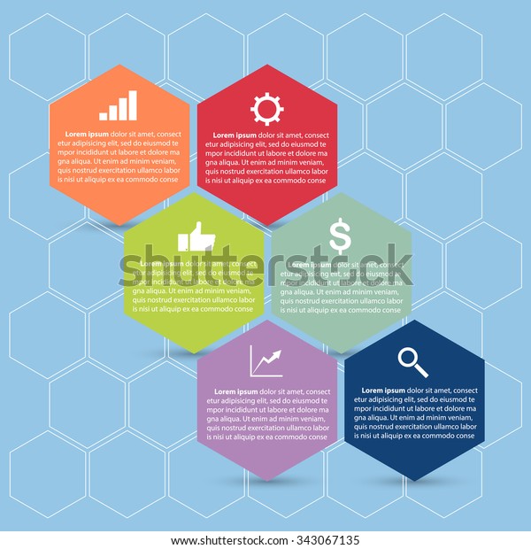 Creative Hexagon Infographic Vector Illustration Eps Stock Vector ...