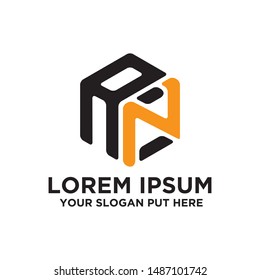 Creative Hexagon Rn Letter Logo Vector Stock Vector (Royalty Free ...