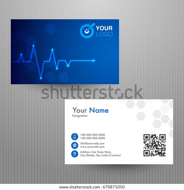 Creative Horizontal Business Card Name Card Stock Vector (Royalty Free ...
