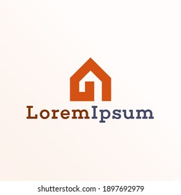 Red Building House Logo Vector Stock Vector (Royalty Free) 1126838384