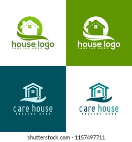 House Logo Designs Concept Vector Stock Vector (Royalty Free) 1150791605