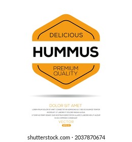 Creative Hummus Logo Template Hummus Sticker Stock Vector (Royalty Free ...