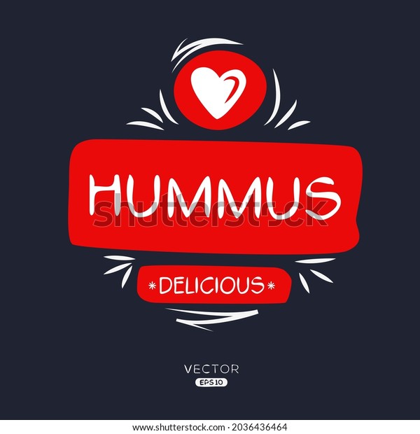 Creative Hummus Logo Template Hummus Sticker Stock Vector (Royalty Free ...