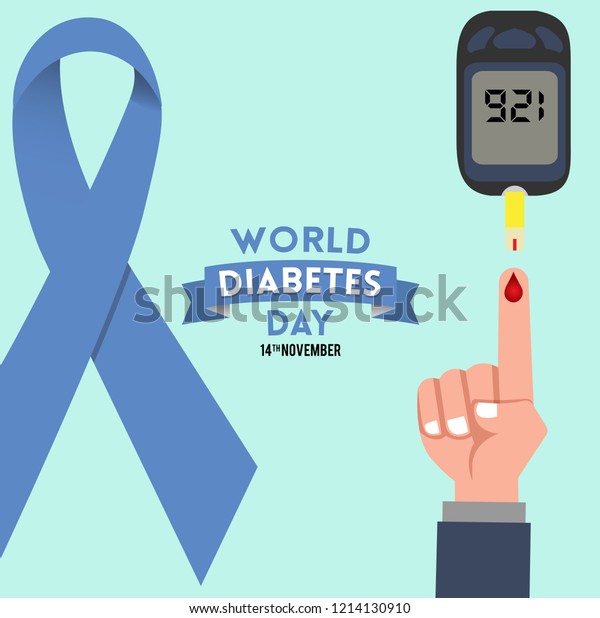 Creative Illustration World Diabetes Day Awareness Stock Vector ...