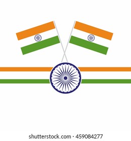 Creative Indian Independence Day Tri Color Stock Vector (Royalty Free ...