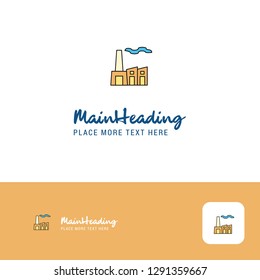 Creative Industry Logo Design Flat Color Stock Vector (Royalty Free ...