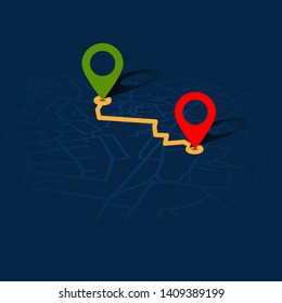 Creative Infographic City Map Navigation Your Stock Vector (Royalty ...